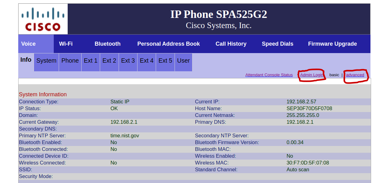 Cisco SPA525G/2 Setup – AmateurWire